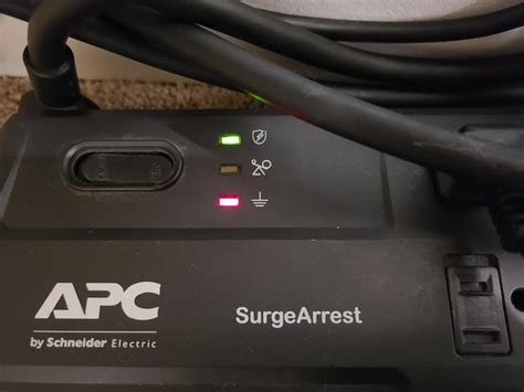 Apc Surge Protector Power Bar Grounding Light Is On Can Someone Please Tell Me What This Means