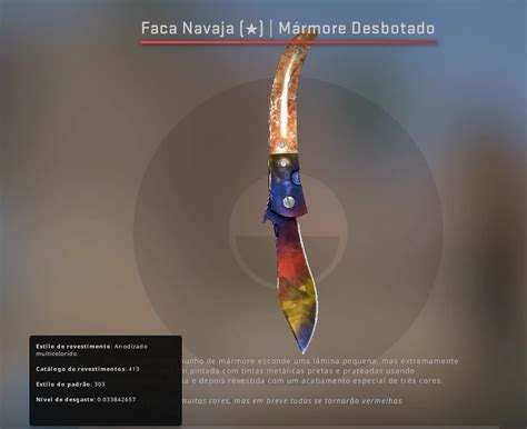Faca Navaja Marble Fade Counter Strike Cs DFG