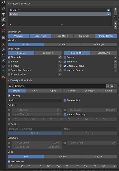 texturing how can i make dashed line cube in blender blender stack