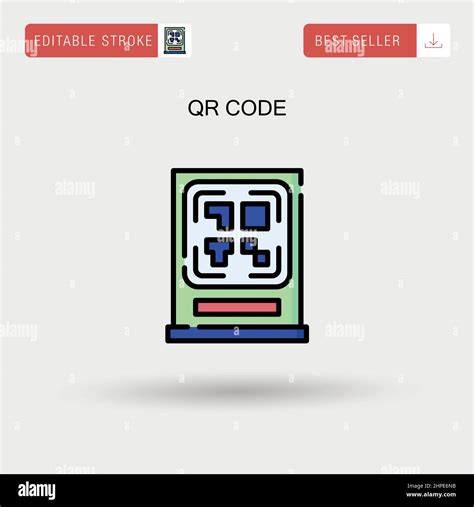 Qr Code Simple Vector Icon Stock Vector Image And Art Alamy