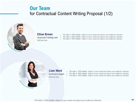 Contractual Content Writing Proposal Powerpoint Presentation Slides
