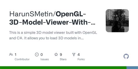 Github Harunsmetin Opengl 3d Model Viewer With Csharp This Is A