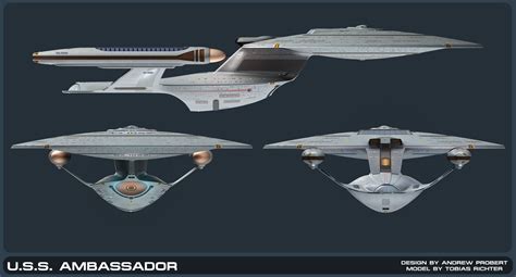 Andrew Proberts Concept Ambassador Class Starship By Tobias Richter