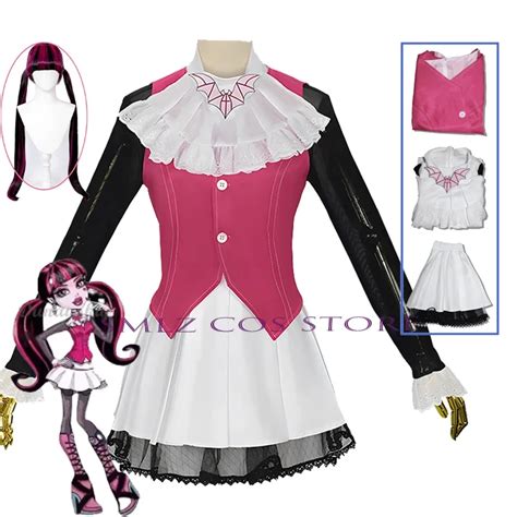 Anime Monster Fantasy High Draculaura Cosplay Spectra Vondergeist