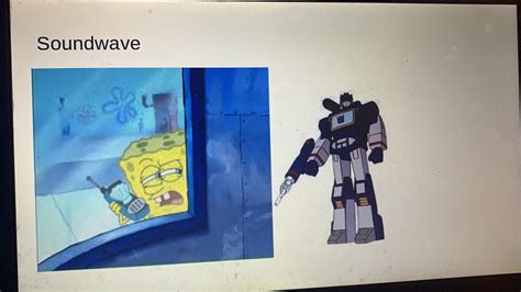 Transformers Portrayed By Spongebob Youtube