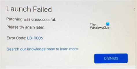 Fix Epic Games Error Code LS