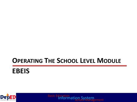 Ppt Enhanced Basic Education Information System Ebeis Powerpoint