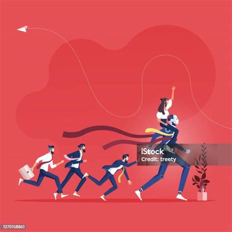 비즈니스 및 기술 적 이점 인 인공 지능 개념의 로봇 도우미 로봇에 대한 스톡 벡터 아트 및 기타 이미지 로봇 사람들 도움의 손길 Istock