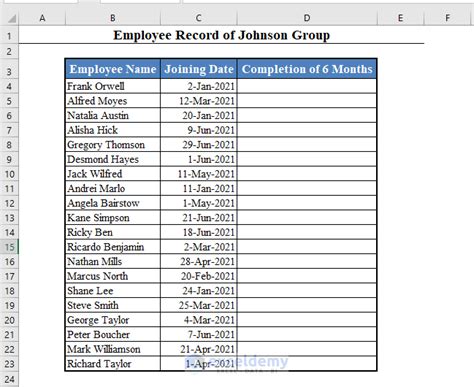 How To Add 6 Months To A Date In Excel 2 Easy Ways Exceldemy
