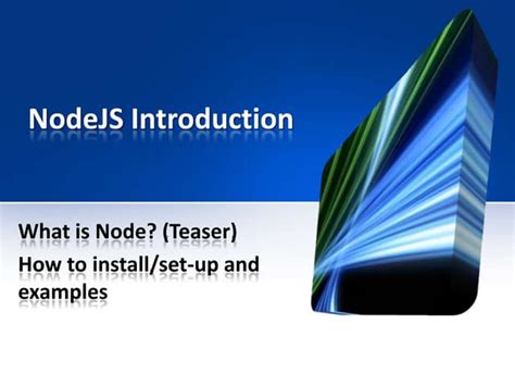 node js introduction pptx