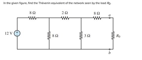 Solved In The Given Figure Find The Thévenin Equivalent Of