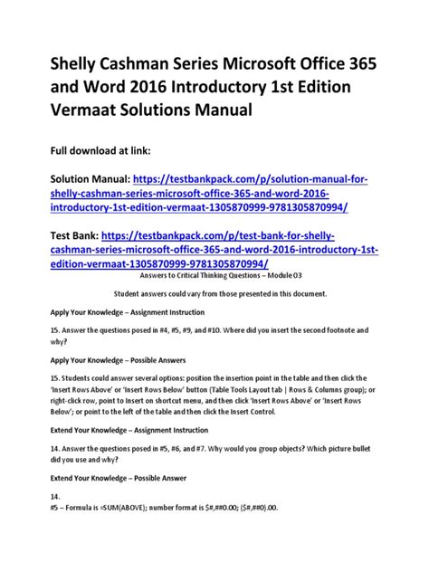 shelly cashman series microsoft office 365 and word 2016 introductory