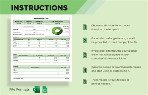 Production Cost Template In Excel Google Sheets Download Template Net