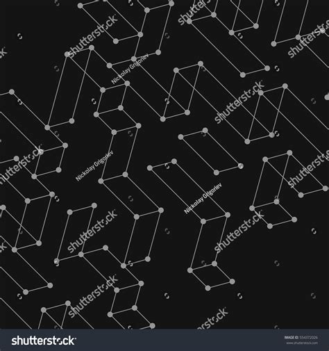 Geometric Lines Dots Line Pattern Modern Stock Vector Royalty Free 554372026 Shutterstock