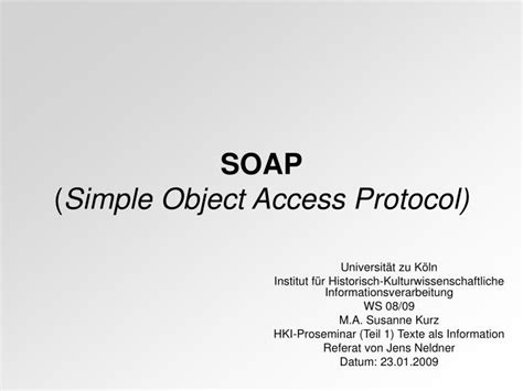 PPT SOAP Simple Object Access Protocol PowerPoint Presentation Free Download ID 5849282