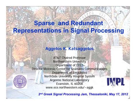 Sparse And Redundant Representations Theory And Applications Ppt