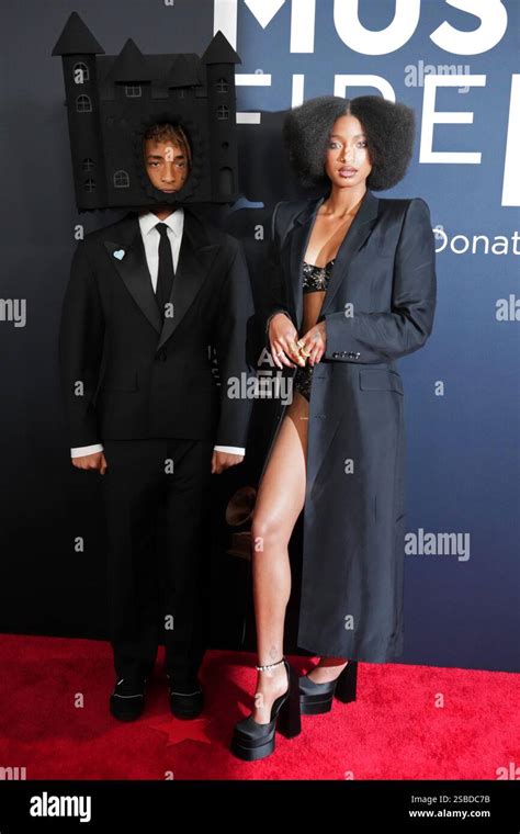 Jaden Smith Left And Willow Smith Arrive At The 67th Annual Grammy