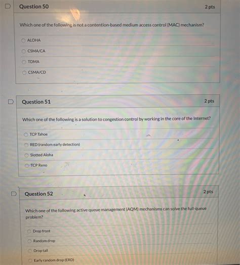 Solved Question 53 2 Pts Lets Consider A Tcp Reno