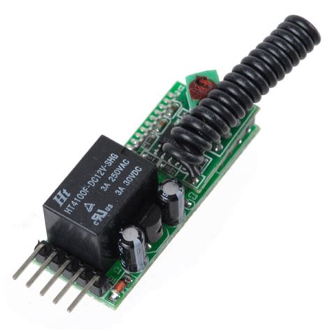 1ch Rf Wireless Relay Remote Control Controller Module 315mhz 12v Zkh