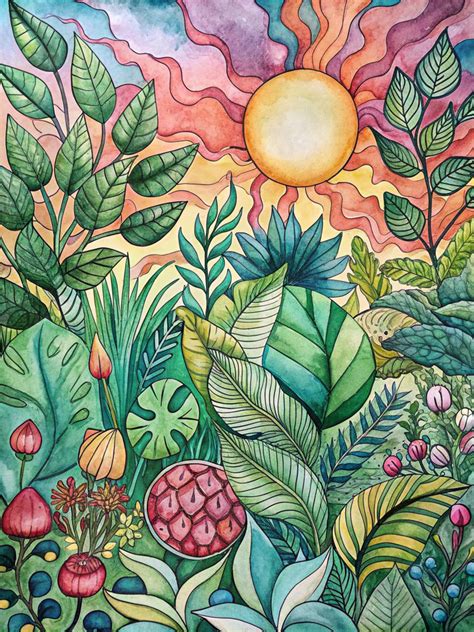 Раскраска для взрослых В поле 2 С А Аверина скачать на Wildberries Цифровой 248916