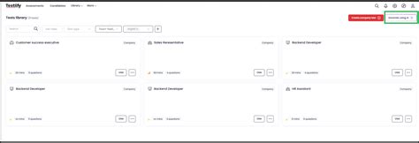 Creating A Company Test Using Ai Testlify Inc Help Center