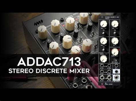 MATRIXSYNTH STEREO MIXER AND DISTORTION ADDAC System ADDAC713