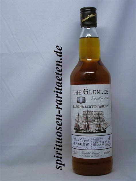 The Glenlee 0,7 L. 40% Blended Scotch Whisky Batch No.1 Limited Release ...