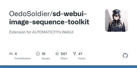 Issues · Oedosoldiersd Webui Image Sequence Toolkit · Github