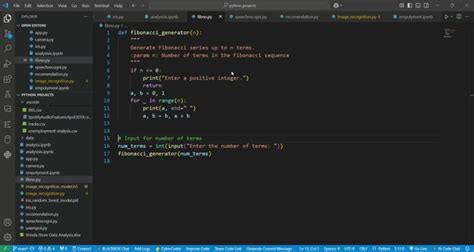 Codealpha Pythonprogramming Internship Fibonacciseries Aditya Yadav
