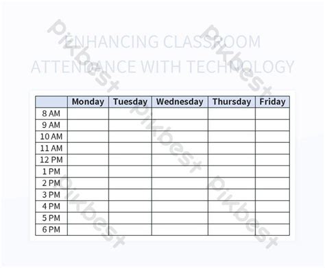 Enhancing Classroom Attendance With Technology Excel Template Free
