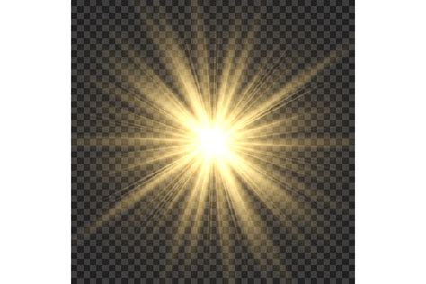 Yellow Sun Rays Background
