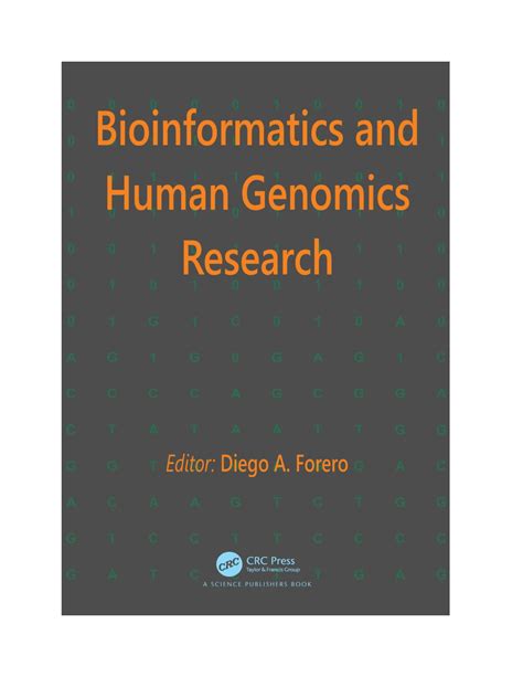 Bioinformatics And Human Genomics Research 1st Edition By Diego A