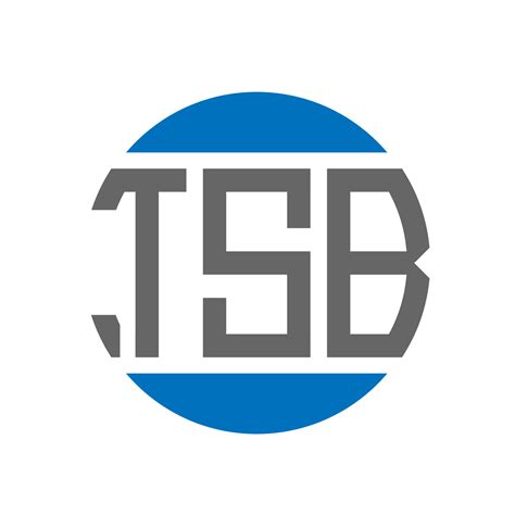 Diseño De Logotipo De Letra Tsb Sobre Fondo Blanco Concepto De