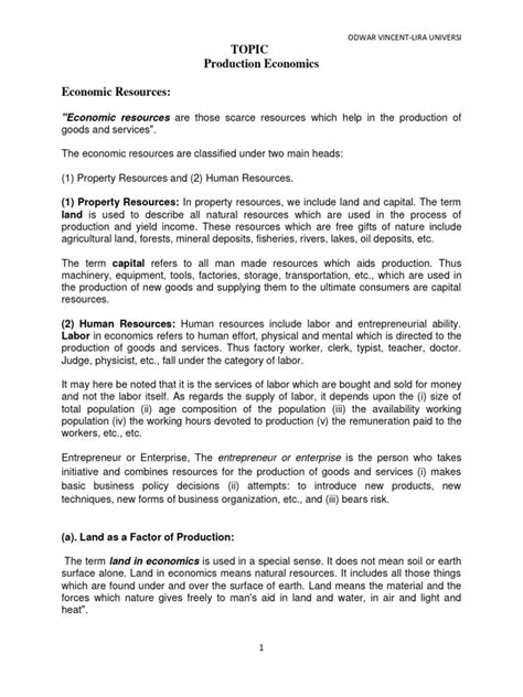 Production Theory Ii Pdf Financial Markets Money Market