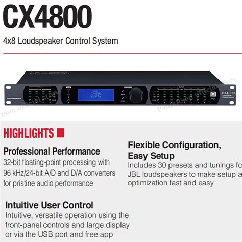 Cx4800 Professional Audio Processor Compatible Original Software 32 Bit Cx4800 Professional Audio Processor Compatible Original Software 32 Bit