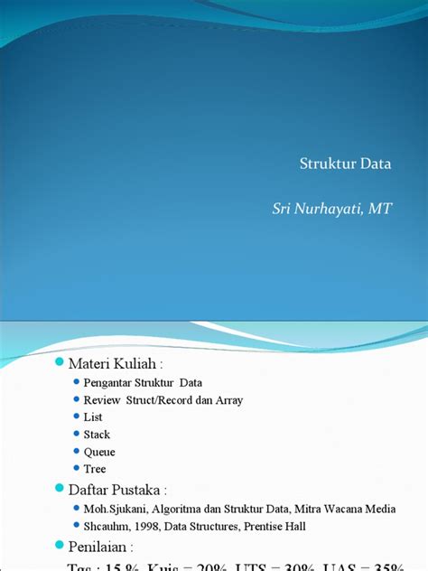 Pengenalan Struktur Data Pdf
