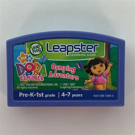 Leapfrog Leapster Learning Game Nick Jr Dora Explorer Camping Adventure
