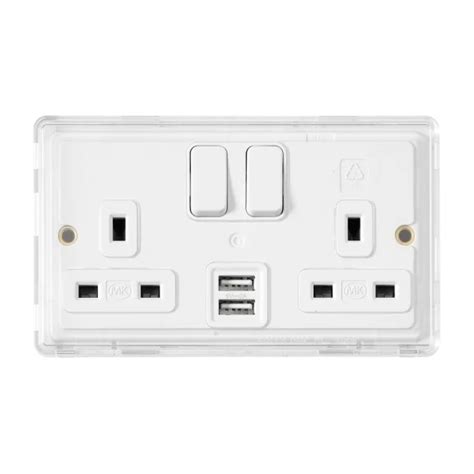 Mk Dimensions Usb Integrated Switchsocket Moduleshoneywell Building