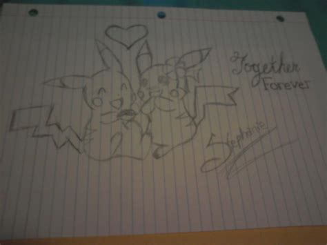 My Drawing Of A Pikachu Couple Pikachu Fan Art Fanpop