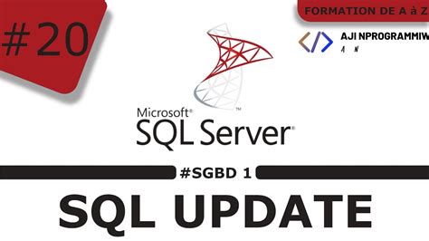 20 Sgbd1 Sqlserver Sql Update Youtube