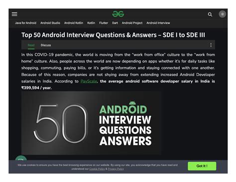 top 50 android interview questions and answers sde i to sde iii