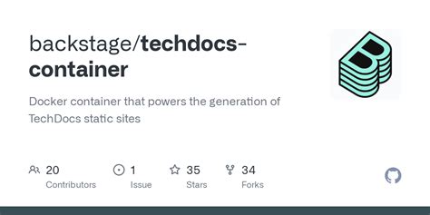 Techdocs Containerdockerfile At Main · Backstagetechdocs Container