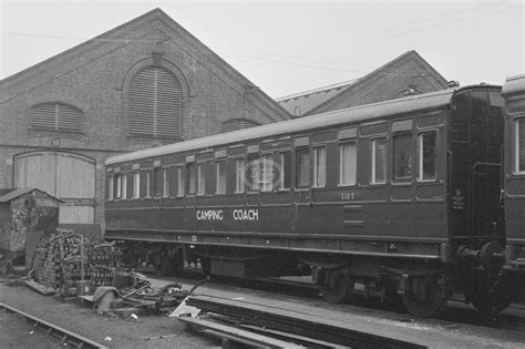 The Transport Library Camping Coach S35S Ex LSWR Corridor Third Circa 1950s Coupled To S34S