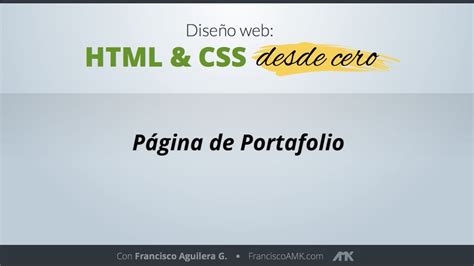 Html Y Css Desde Cero 49 Página De Portafolio Youtube