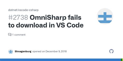 Omnisharp Fails To Download In Vs Code · Issue 2738 · Dotnetvscode