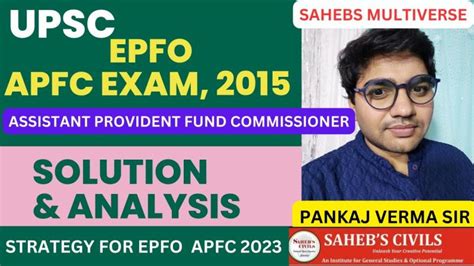 Pankaj Verma On Linkedin Upsc Epfo Apfc 2015 Question Paper Solution And Analysis By Pankaj Sir L