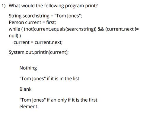 Solved 1 What Would The Following Program Print String
