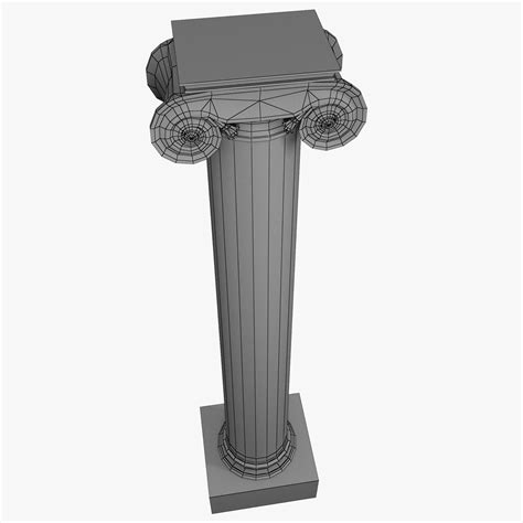 Ionic Column Low Poly 3d Model 55 Max Free3d