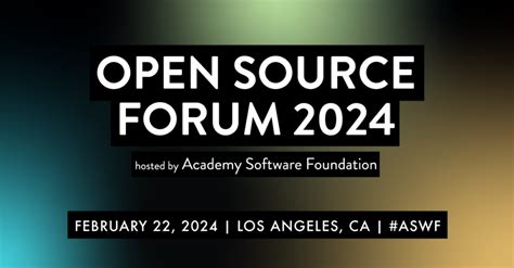 Academy Software Foundations Open Source Forum The Alliance For