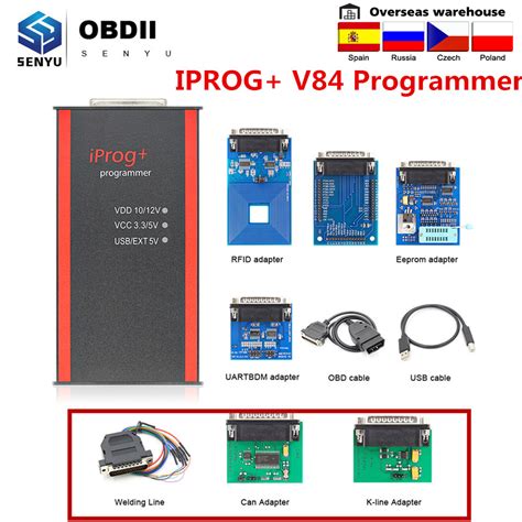 Iprog Pro 2022 V84 Full Ecu Key Programmer Iprog Immo Odometer Mileage Correction Airbag Reset